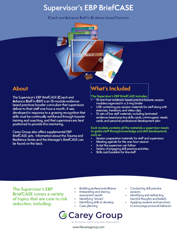 Carey Group | Supervisor's EBP BriefCASE Overview